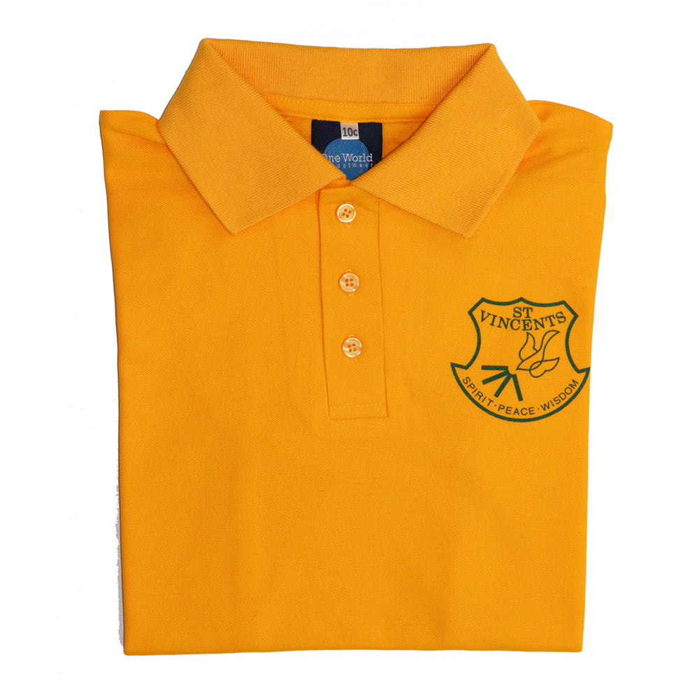 Faction Polo - Gold – St Vincent's Uniform Shop